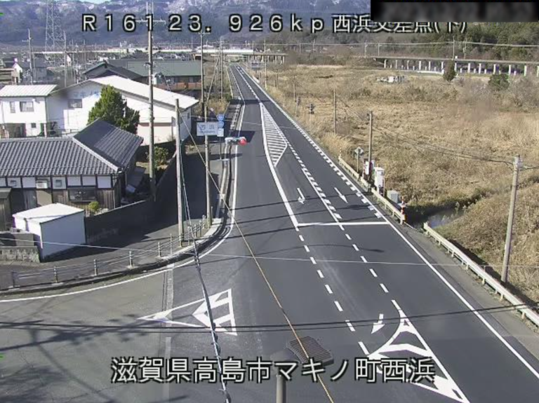 国道161号西浜交差点ライブカメラ(滋賀県高島市マキノ町西浜) | ライブカメラDB